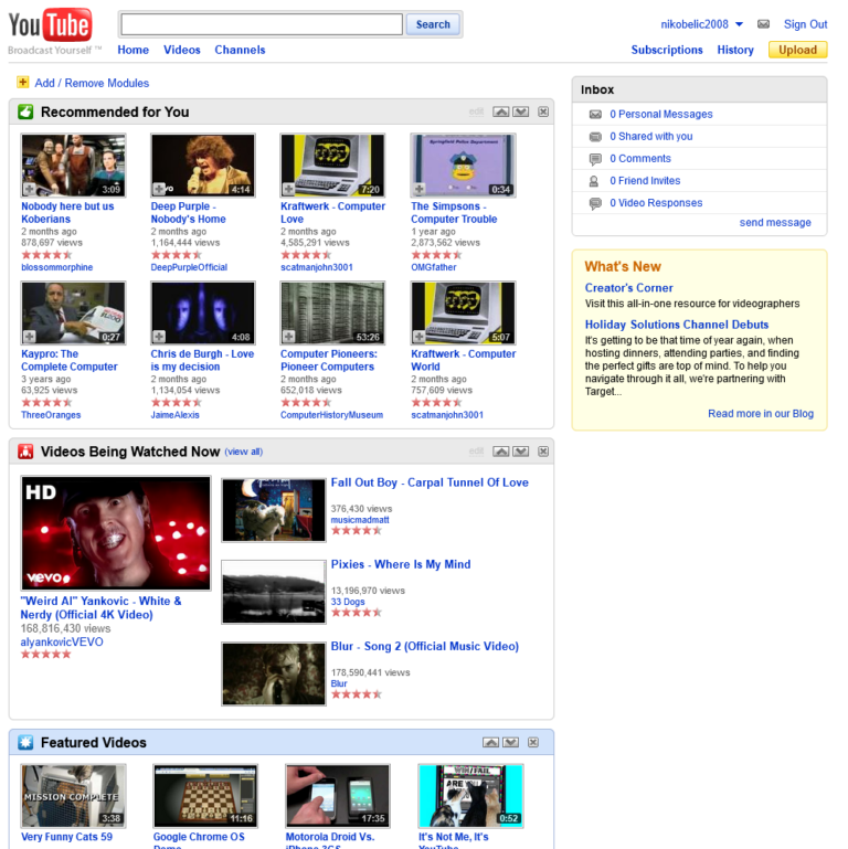 Old YouTube – internetbound.net